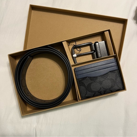 Coach | Accessories | Coach Card Case And Belt Gift Set In Colorblock ...